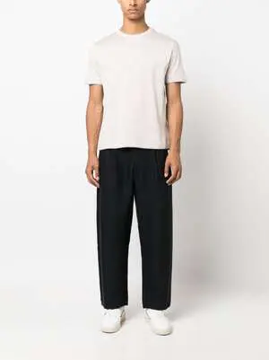 Eleventy Crew-neck Cotton T-shirt - Neutrals