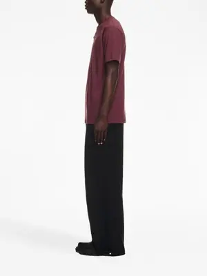 Off-White Logo-embroidered Cotton T-shirt