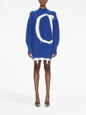 Off-White Logo-intarsia Wool Jumper