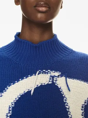 Off-White Logo-intarsia Wool Jumper