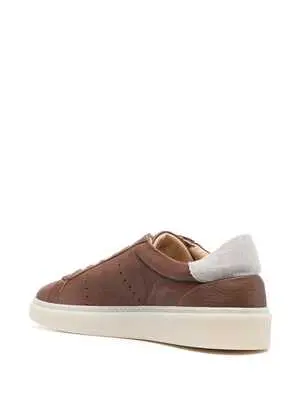 Eleventy Low-top Leather Sneakers