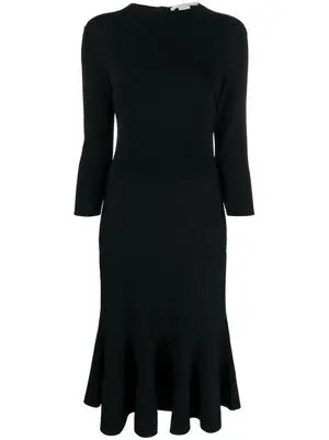 Stella McCartney Knitted Flared Midi Dress