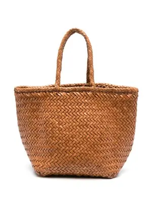 Dragon Diffusion Grace Woven Basket Bag - Brown