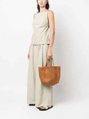Dragon Diffusion Grace Woven Basket Bag - Brown