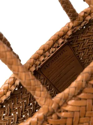 Dragon Diffusion Grace Woven Basket Bag - Brown