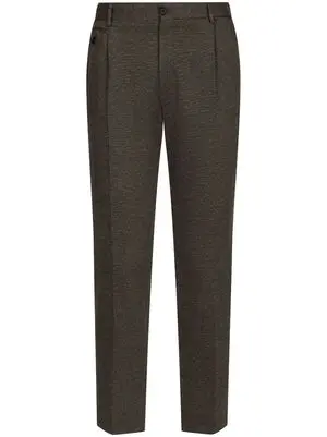 Dolce & Gabbana Pressed-crease Tailored Trousers - Grey
