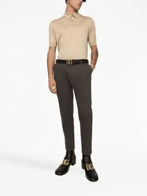 Dolce & Gabbana Pressed-crease Tailored Trousers - Grey
