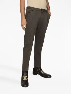 Dolce & Gabbana Pressed-crease Tailored Trousers - Grey