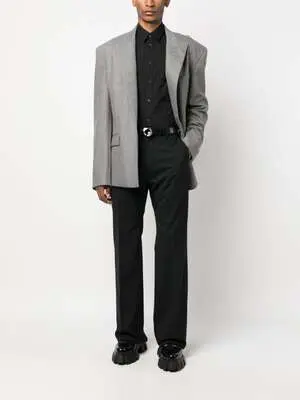 Dolce & Gabbana Long-sleeve Cotton-blend Shirt - Black