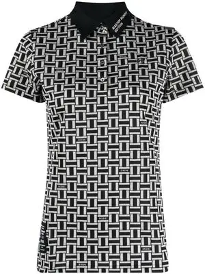 MASTER BUNNY EDITION Graphic-print Polo Top - Black
