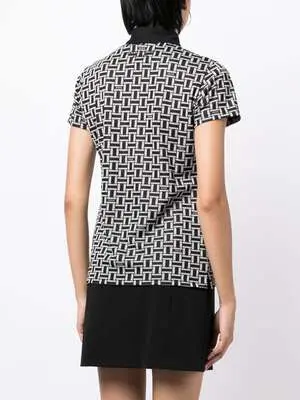 MASTER BUNNY EDITION Graphic-print Polo Top - Black