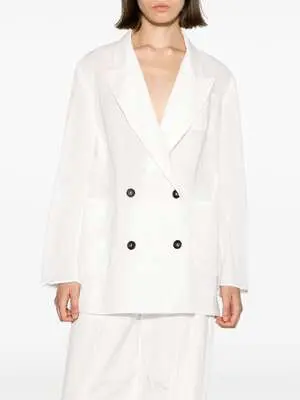 Brunello Cucinelli Double-breasted Cotton Blazer