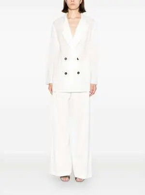 Brunello Cucinelli Exposed-seam Palazzo Trousers