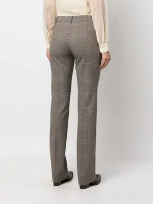 Moschino Checked Straight-leg Trousers