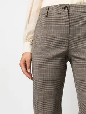 Moschino Checked Straight-leg Trousers