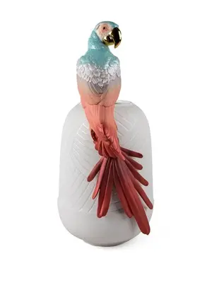 LLADRO Macaw Bird Porcelain Vase