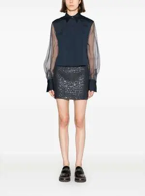 Brunello Cucinelli Sequin-embellished Miniskirt