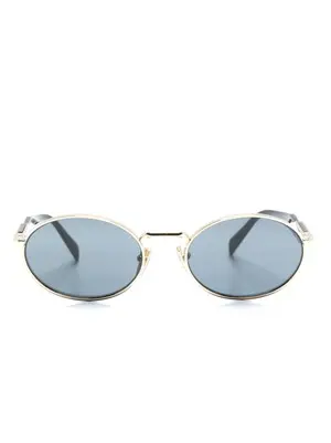 Prada Logo-engraved Sunglasses - Gold