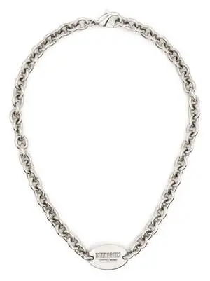Dsquared2 Logo-plaque Chain Necklace - Silver