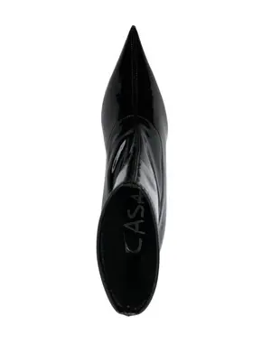 Casadei Elodie 80mm Leather Ankle Boots