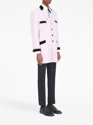 MAISON MARGIELA Contrast-trim Single-breasted Jacket