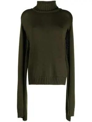 Monse Slit-sleeves Knitted Turtleneck Sweater
