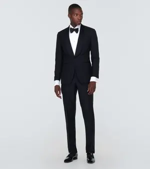 TOM FORD Cotton Voile Tuxedo Shirt - White