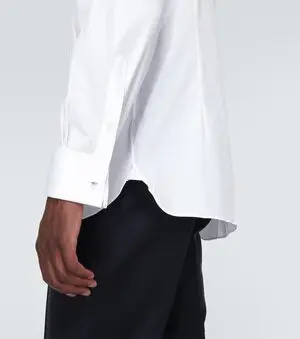 TOM FORD Cotton Voile Tuxedo Shirt - White