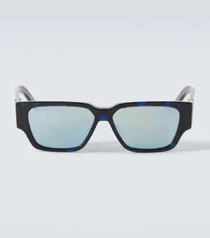 Dior Cd Diamond S5i Rectangular Sunglasses - Blue