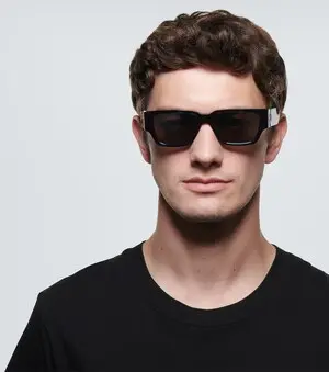 Dior Cd Diamond S5i Rectangular Sunglasses - Blue
