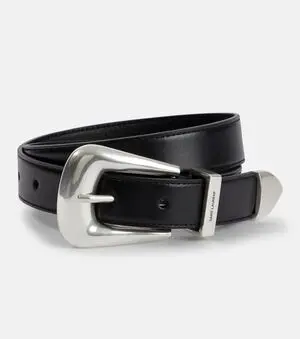 Saint Laurent Silver Tone Belts For Women