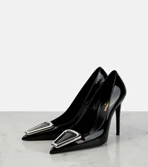 Saint Laurent Avenue 110 Patent Leather Pumps