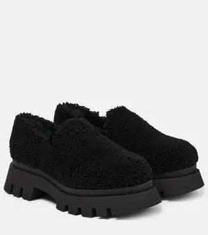 Dorothee Schumacher Furry Chic Shearling Platform Loafers