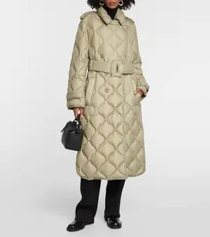 Dorothee Schumacher Quilted Down Trench Coat