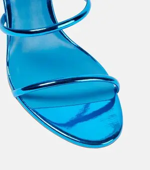 Rene Caovilla Cleo 105 Mirrored Leather Sandals