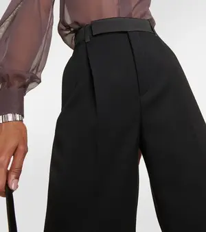 Saint Laurent High-rise Wide-leg Suit Trousers