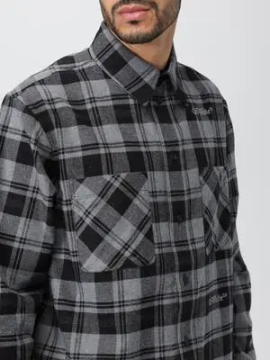 Off-White Shirt In Cotton Flannel - Grey