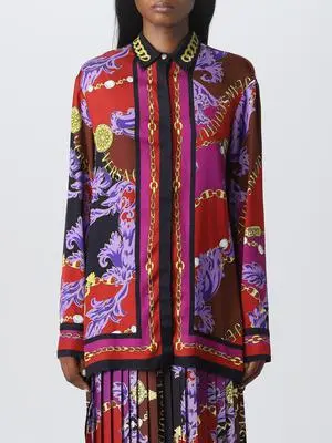 Versace Printed Viscose Shirt - Multicolor