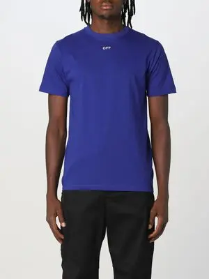 Off-White Cotton T-shirt Blue