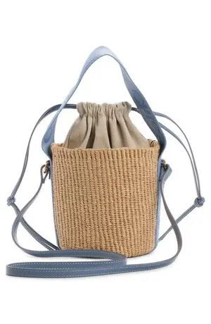 Chloé Small Woody Basket Bucket Bag - Ashes Blue