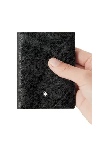 Montblanc Sartorial Leather Bifold Card Holder - Black