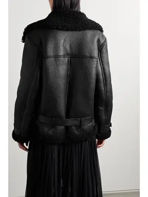 Saint Laurent Shearling Biker Jacket