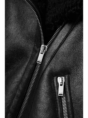 Saint Laurent Shearling Biker Jacket