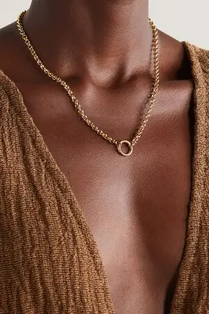 MARLO LAZ 4.0 Rolo 14-karat Necklace