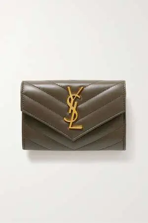 Saint Laurent Cassandre Small Matelassé Leather Wallet