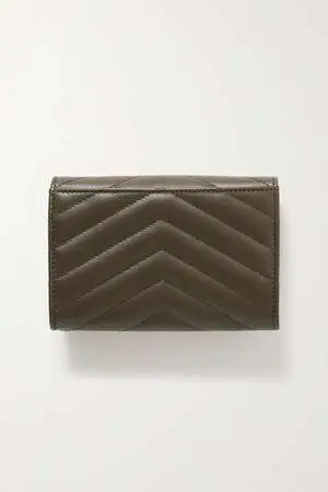 Saint Laurent Cassandre Small Matelassé Leather Wallet