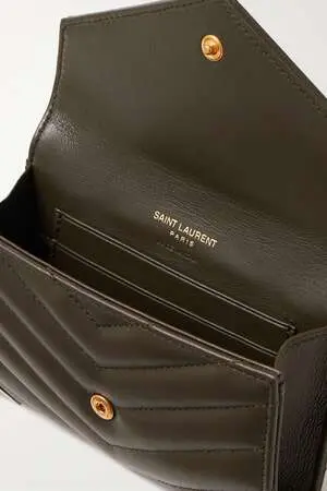 Saint Laurent Cassandre Small Matelassé Leather Wallet