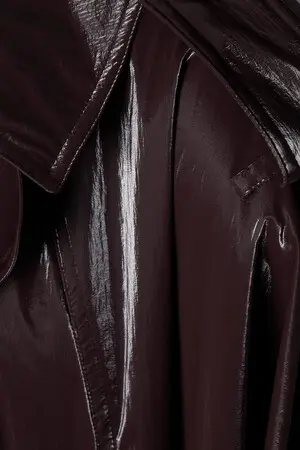 Saint Laurent Oversized Vinyl Trench Coat
