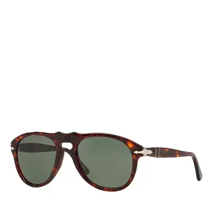 Persol Pilot Sunglasses - Havana/green Solid