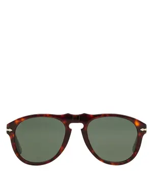 Persol Pilot Sunglasses - Havana/green Solid